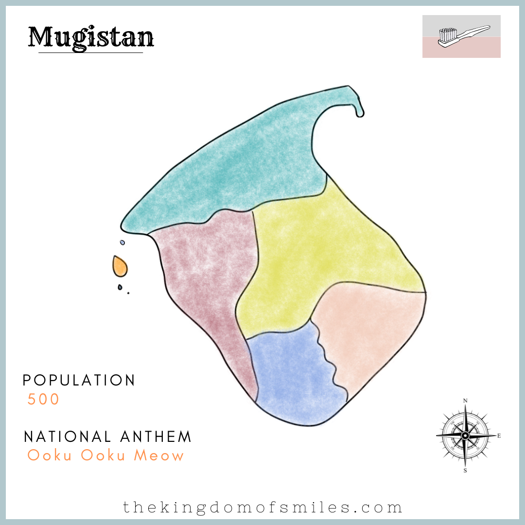 Maps of Fiction – Mugistan – Kingdom of Smiles